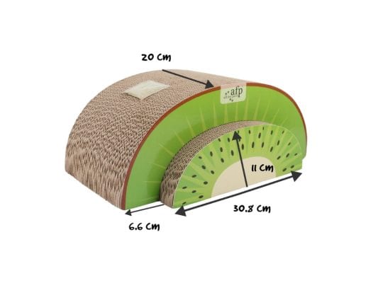 Kiwi Cardboard Cat Scratcher - All For Paws